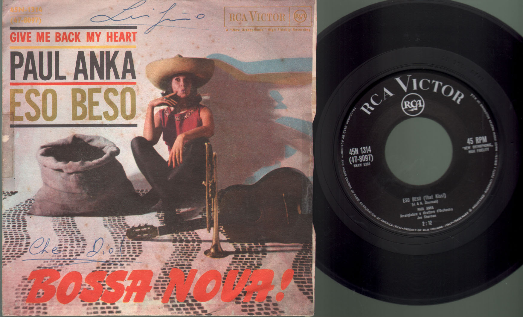 ANKA PAUL - Eso beso/Give me back my heart - EUR 7,00 | PicClick IT